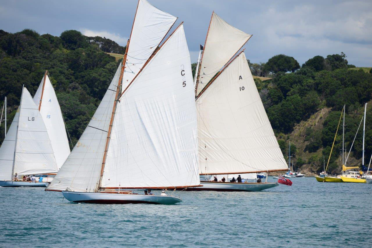 Photograph: VALERIA, WAIRIKI and THELMA on Mahurangi Harbour, Hauraki ...