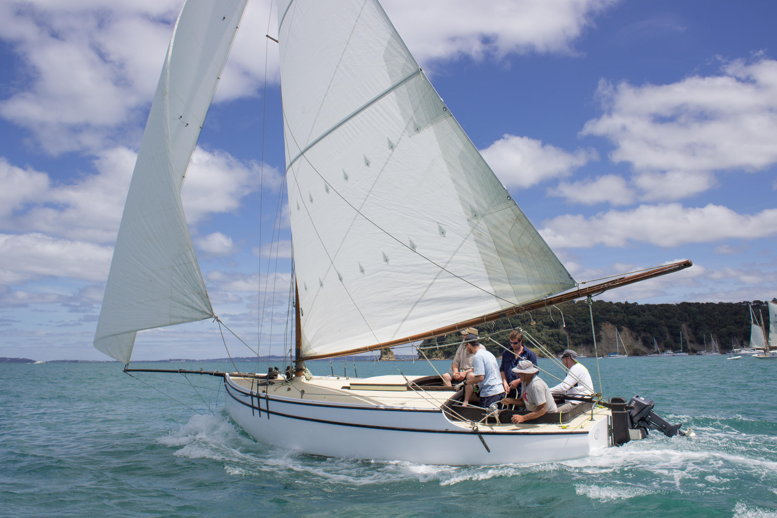Photograph: KOMURI on Mahurangi Harbour, Hauraki Gulf - New Zealand ...