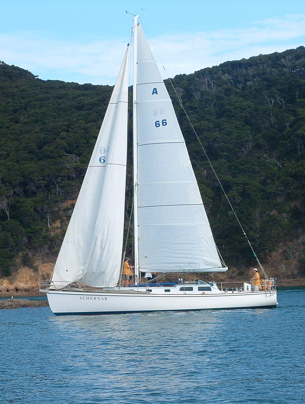 Photograph: ACHERNAR on the Hauraki Gulf - New Zealand Maritime Museum