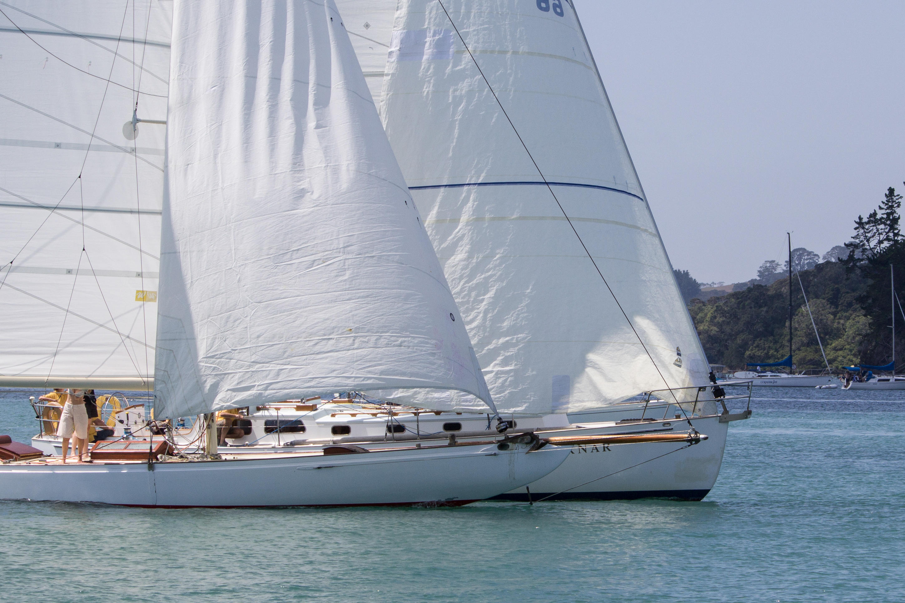 Photograph: IORANGI and ACHERNAR on Mahurangi Harbour, Hauraki Gulf ...