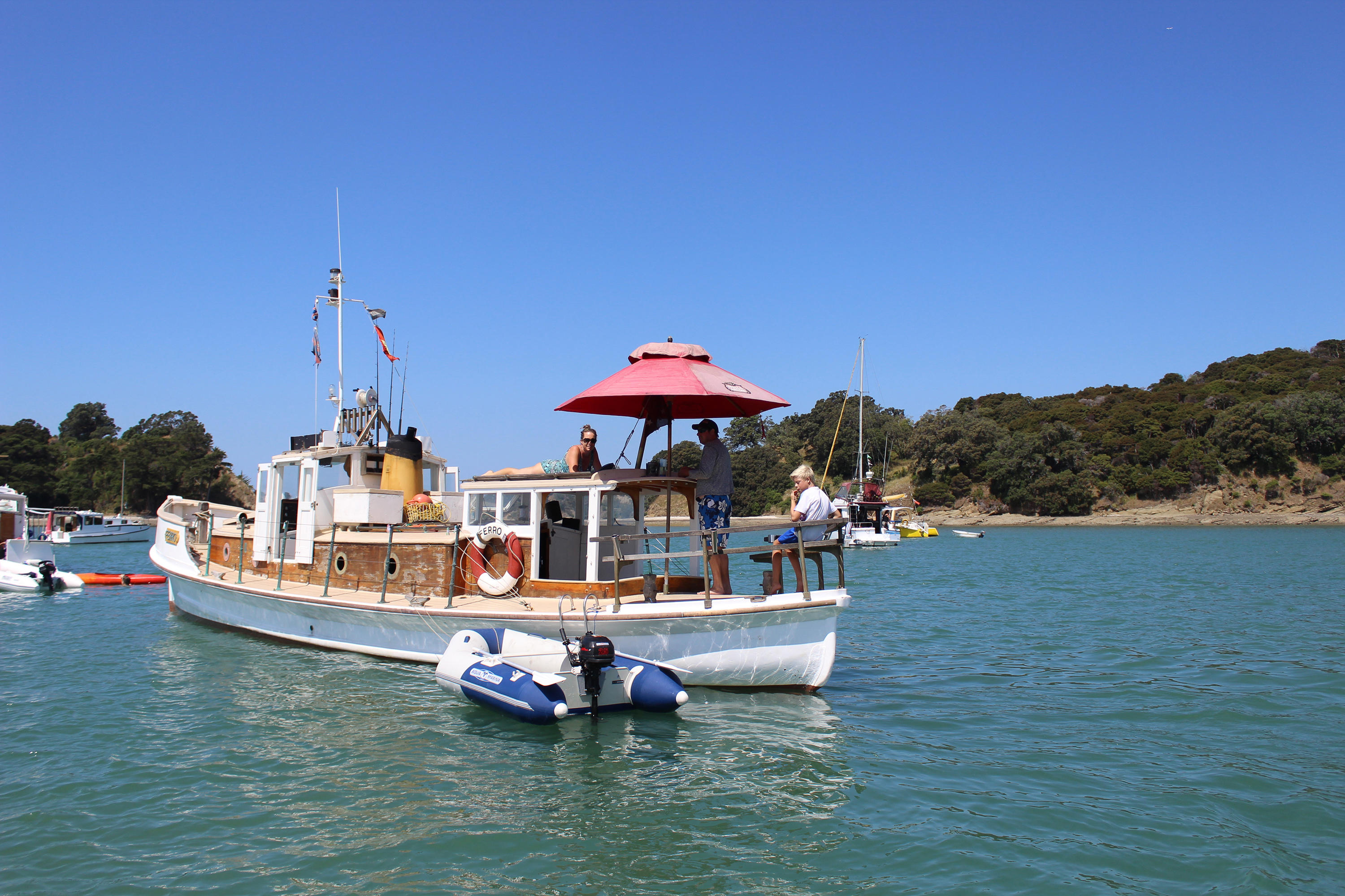 Photograph: FERRO on Mahurangi Harbour, Hauraki Gulf - New Zealand ...