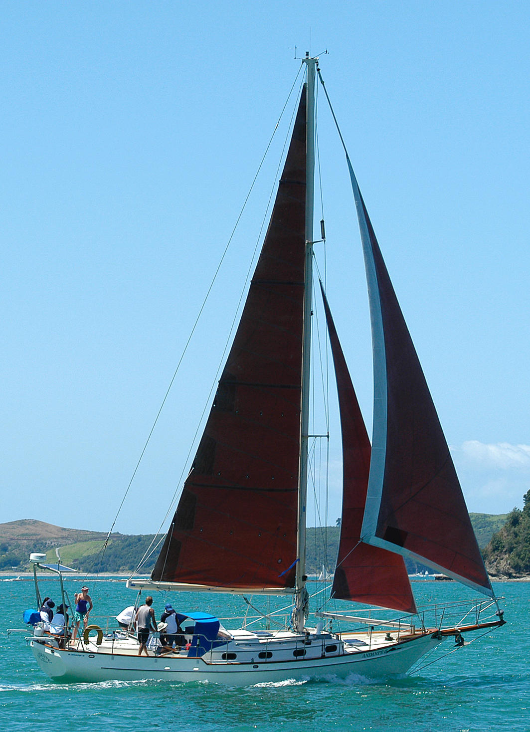 Photograph: ANDANTE II on Mahurangi Harbour, Hauraki Gulf - New Zealand ...