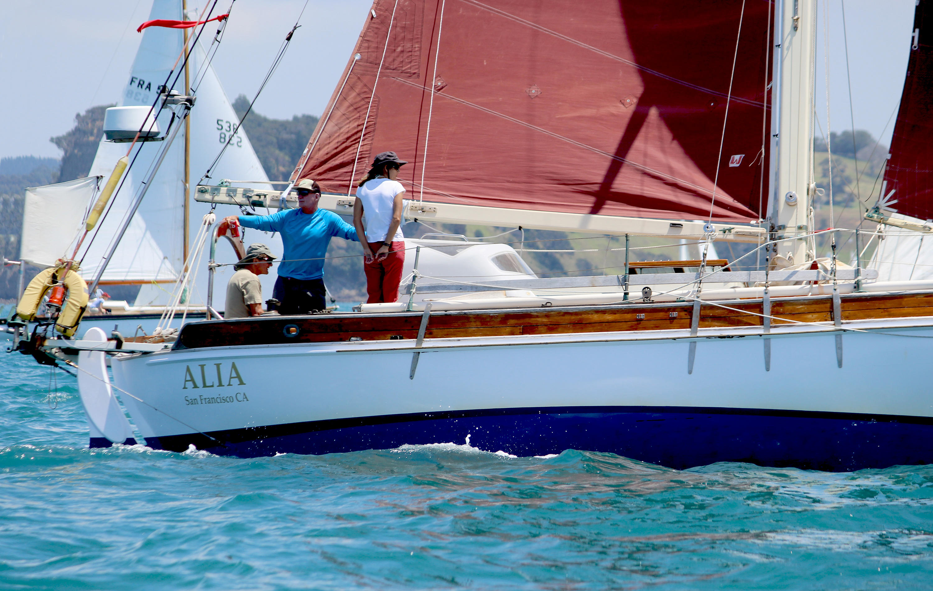 Photograph: ALIA on Mahurangi Harbour, Hauraki Gulf - New Zealand ...