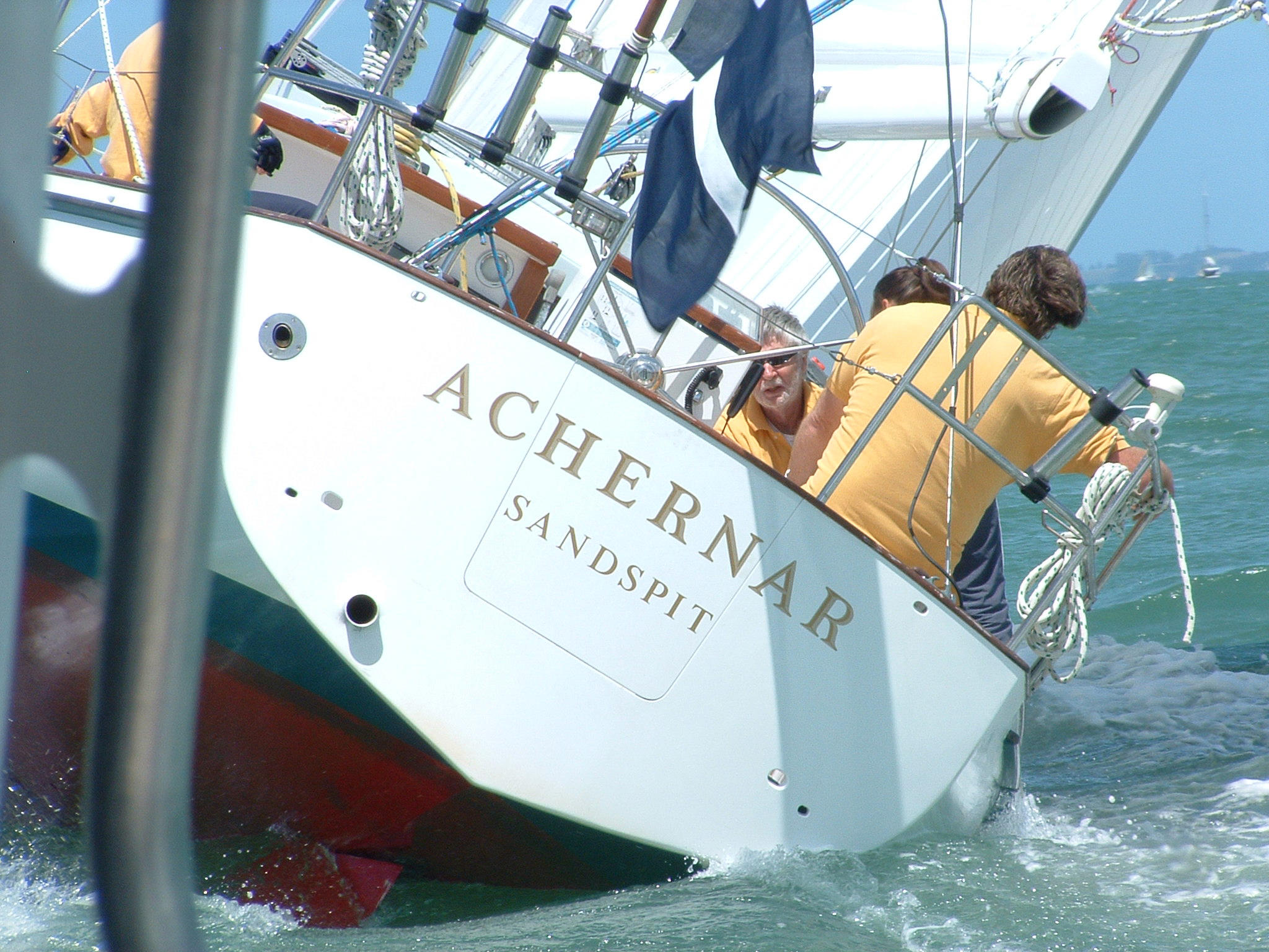 Photograph: ACHERNAR on the Hauraki Gulf - New Zealand Maritime Museum