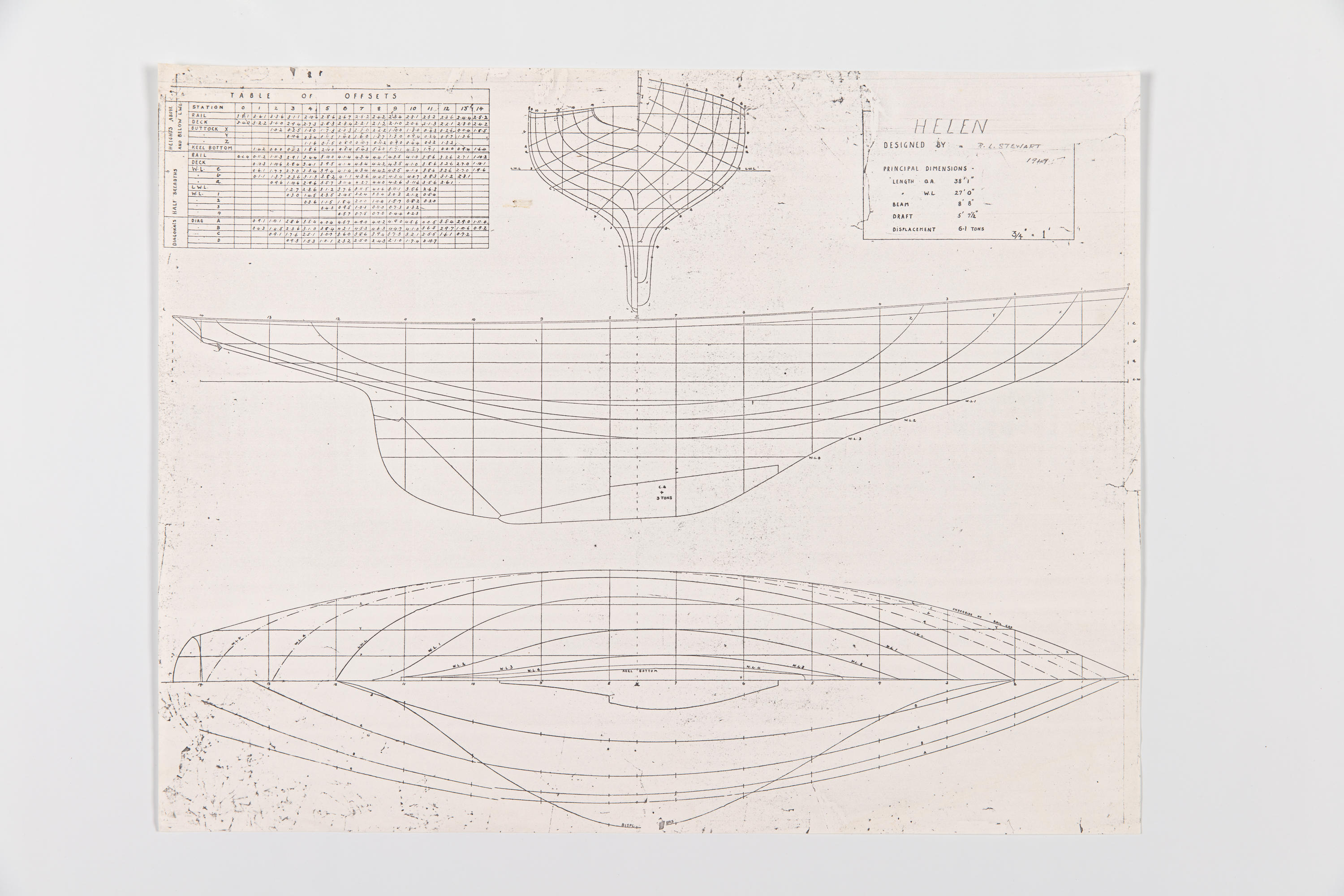 Plan: HELEN - New Zealand Maritime Museum