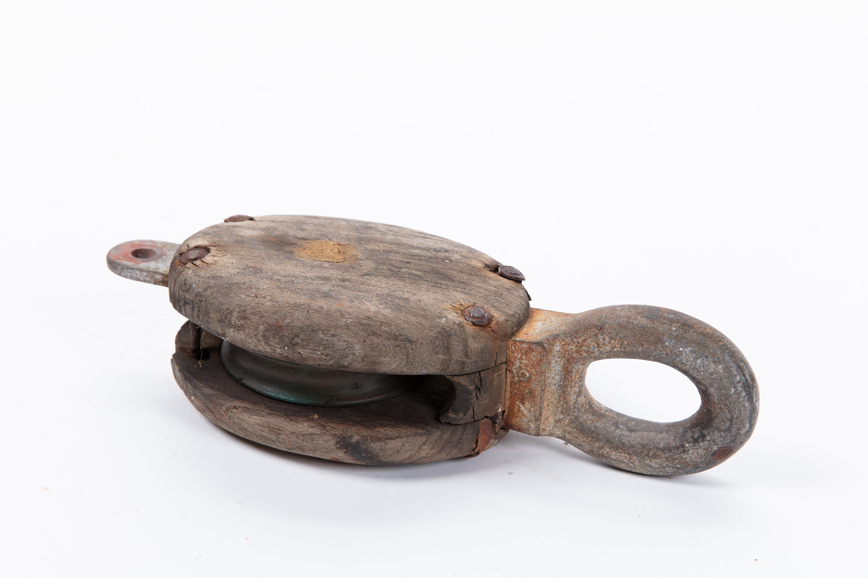 Block, single, forged strap with bracket, wood, 3 inch sheave. - New ...