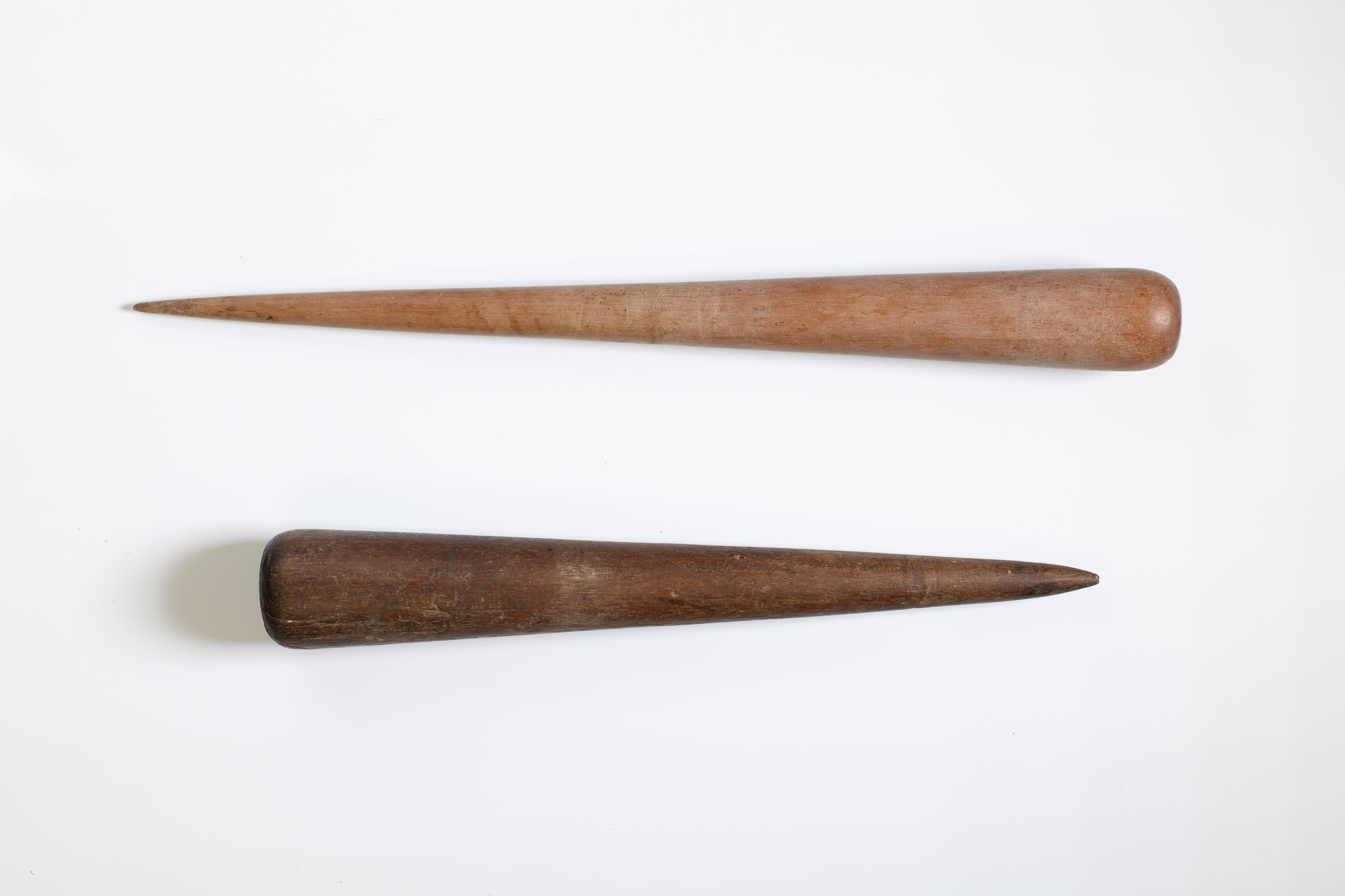 Six wooden fids - New Zealand Maritime Museum