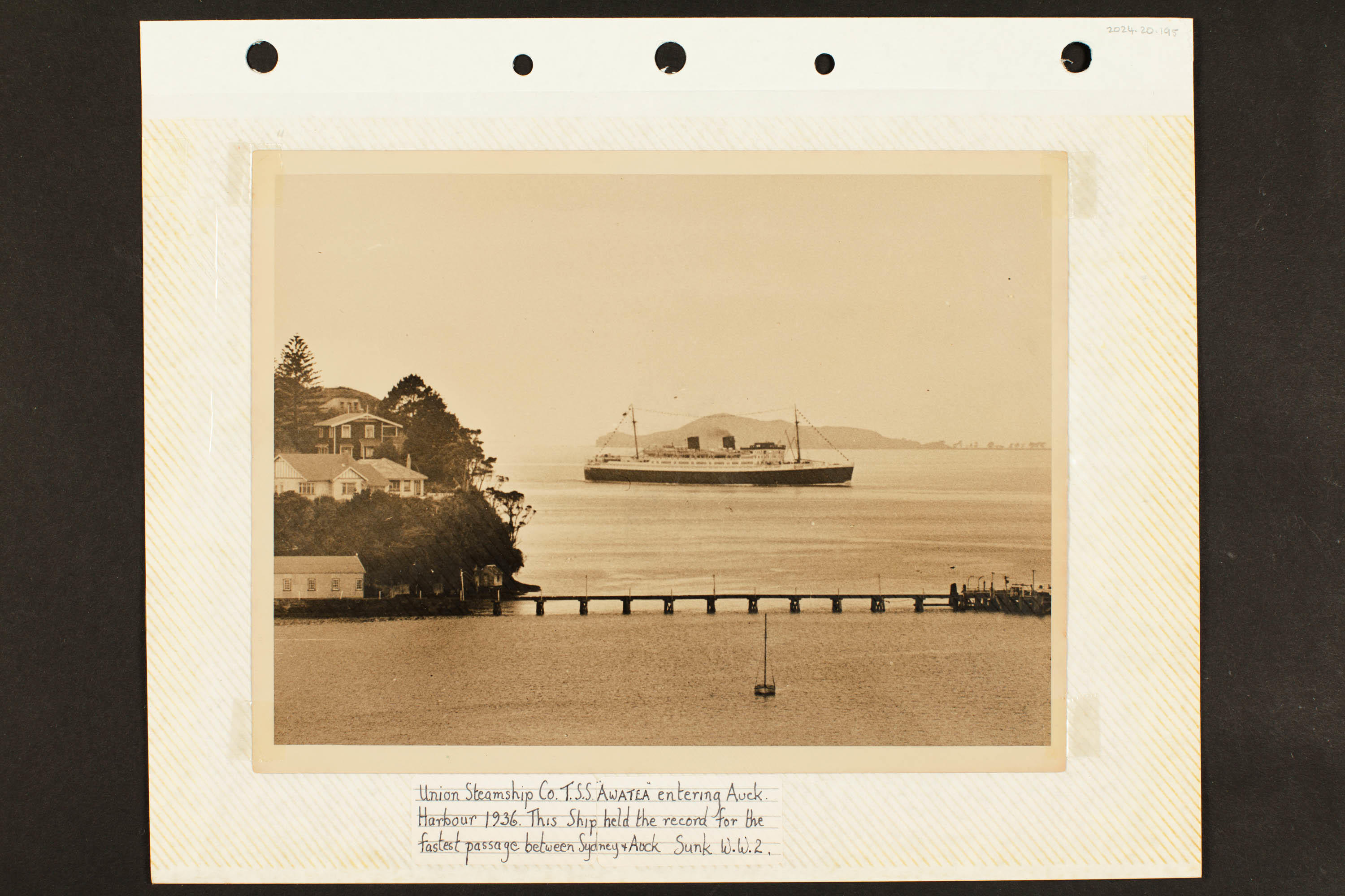 Photograph: AWATEA, Waitematā Harbour - New Zealand Maritime Museum
