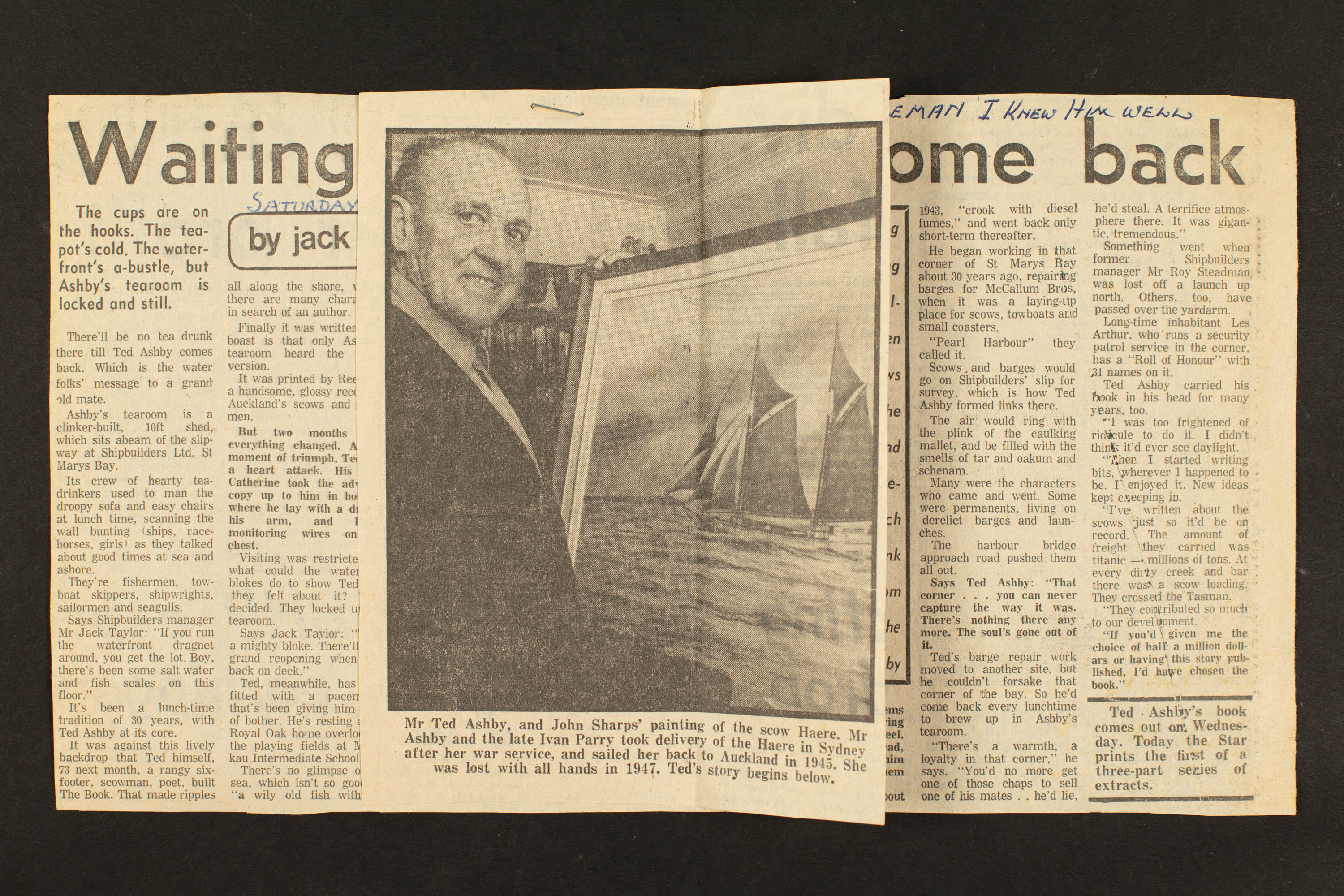 Documents: Tim Windsor - New Zealand Maritime Museum