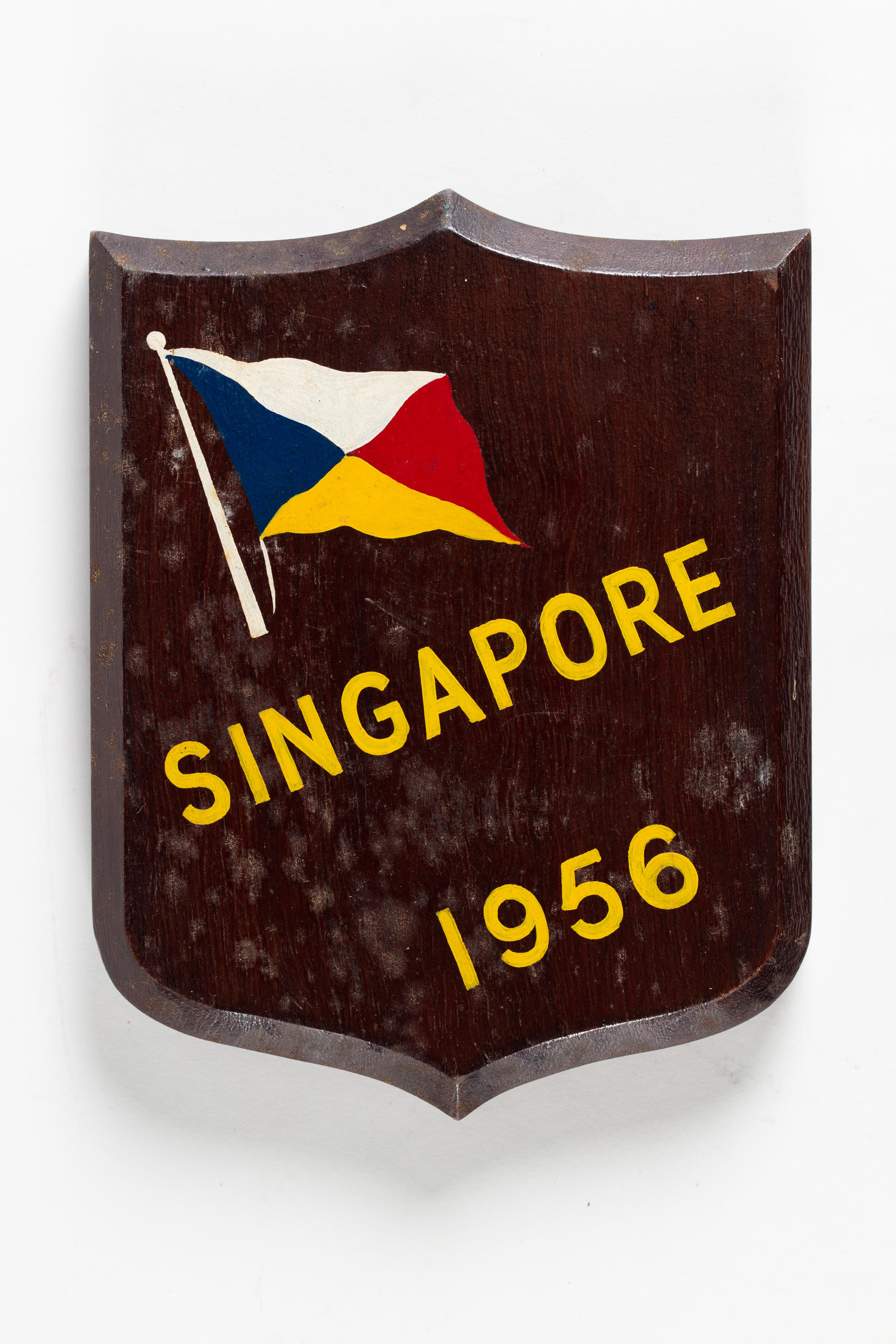 Plaque: SS ORSOVA, Singapore, 1956 - New Zealand Maritime Museum