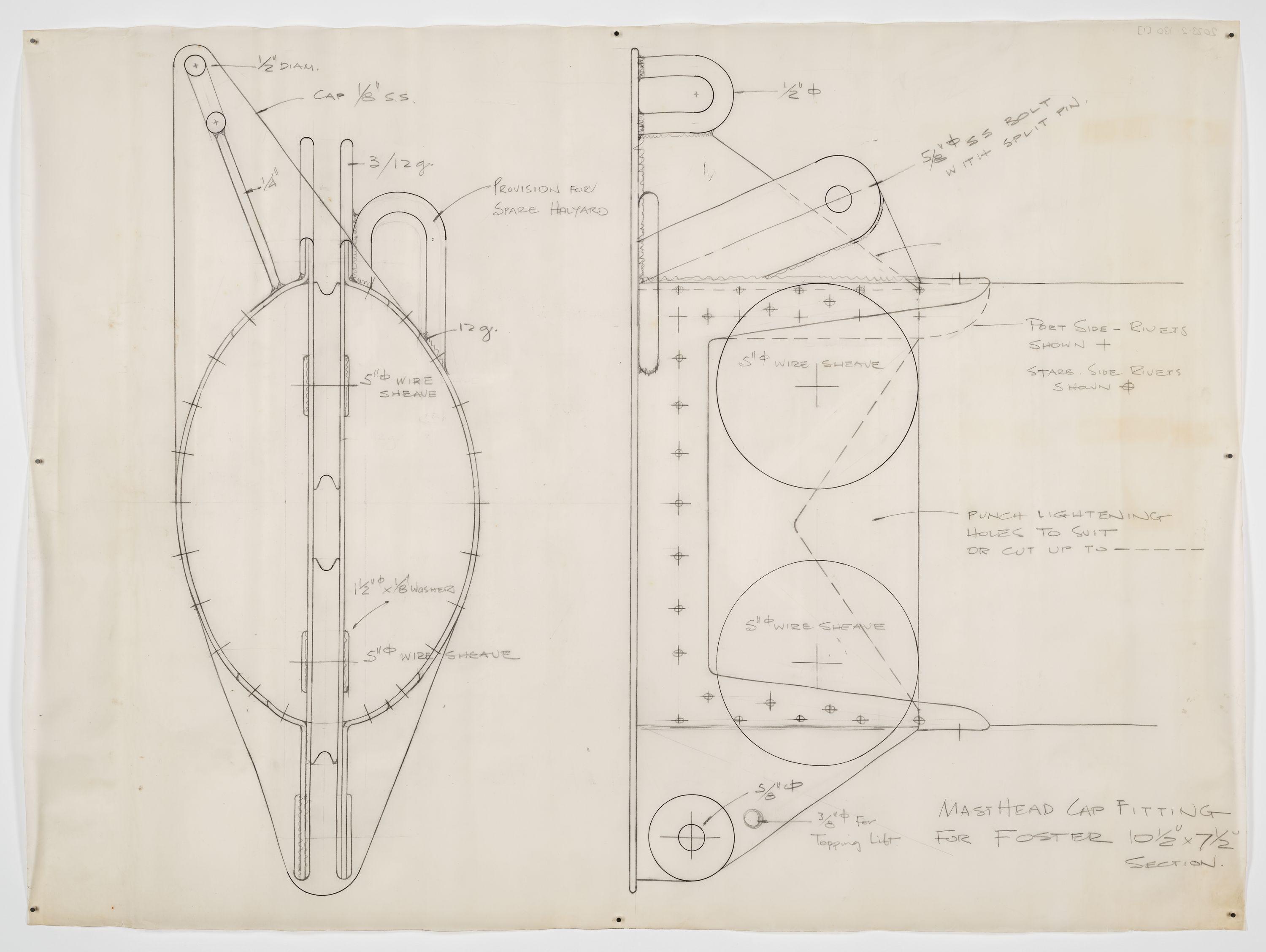 Plan: Mast head cap fitting for Foster 10 1/2" x 7 1/2" section - New ...