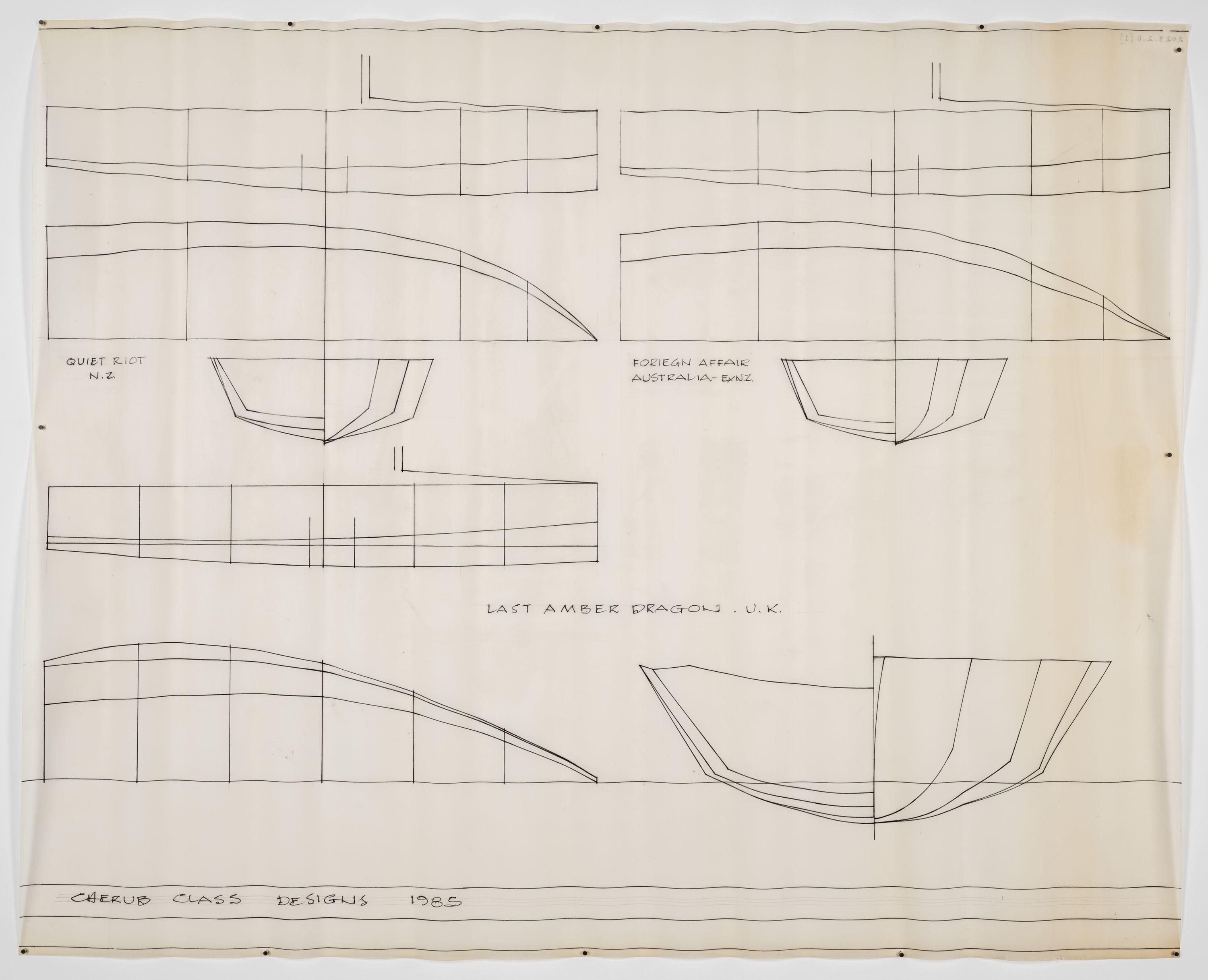 Plan: Cherub Class designs 1985 - New Zealand Maritime Museum