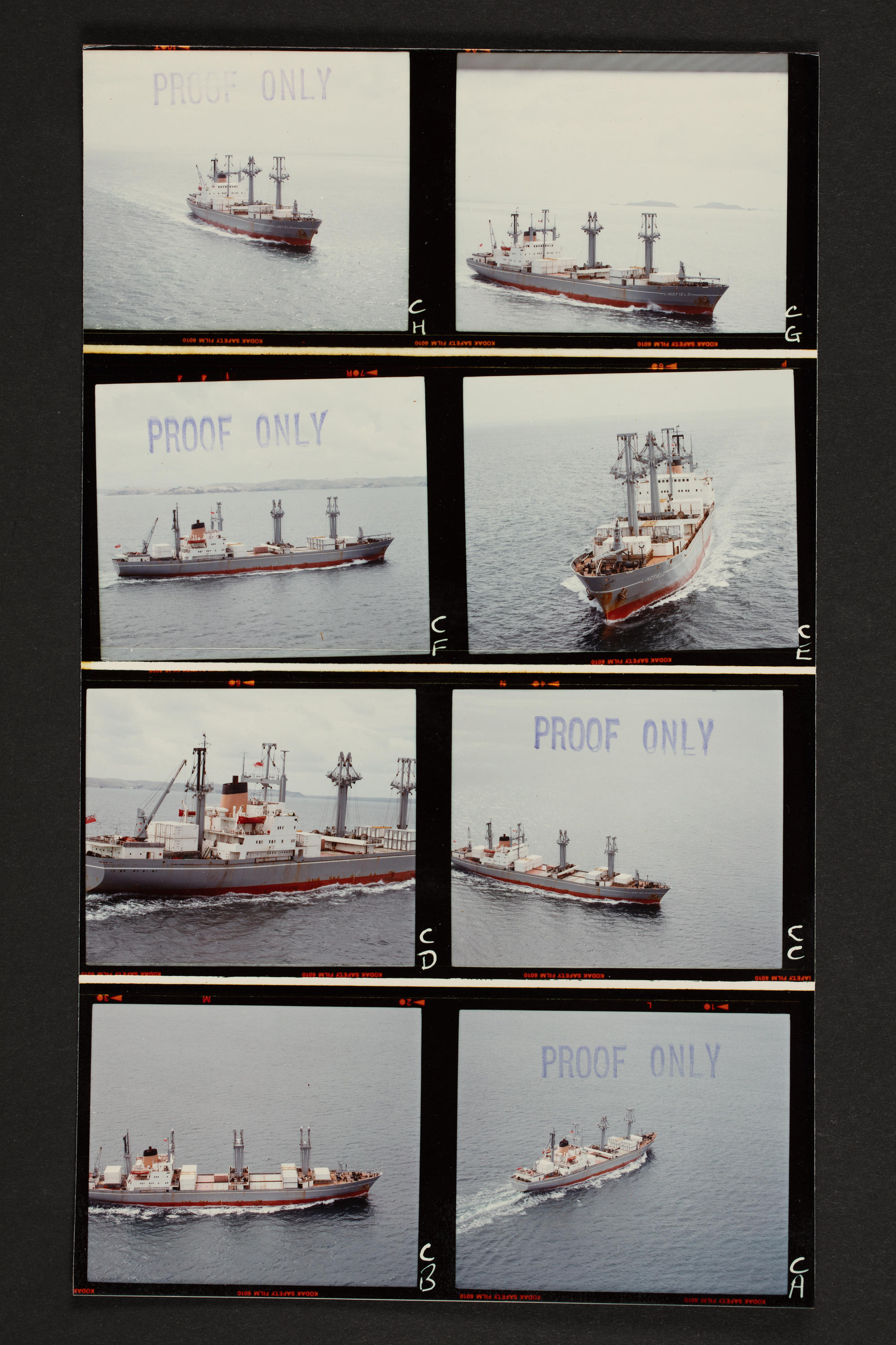 Photographic contact sheet: LINDFIELD - New Zealand Maritime Museum