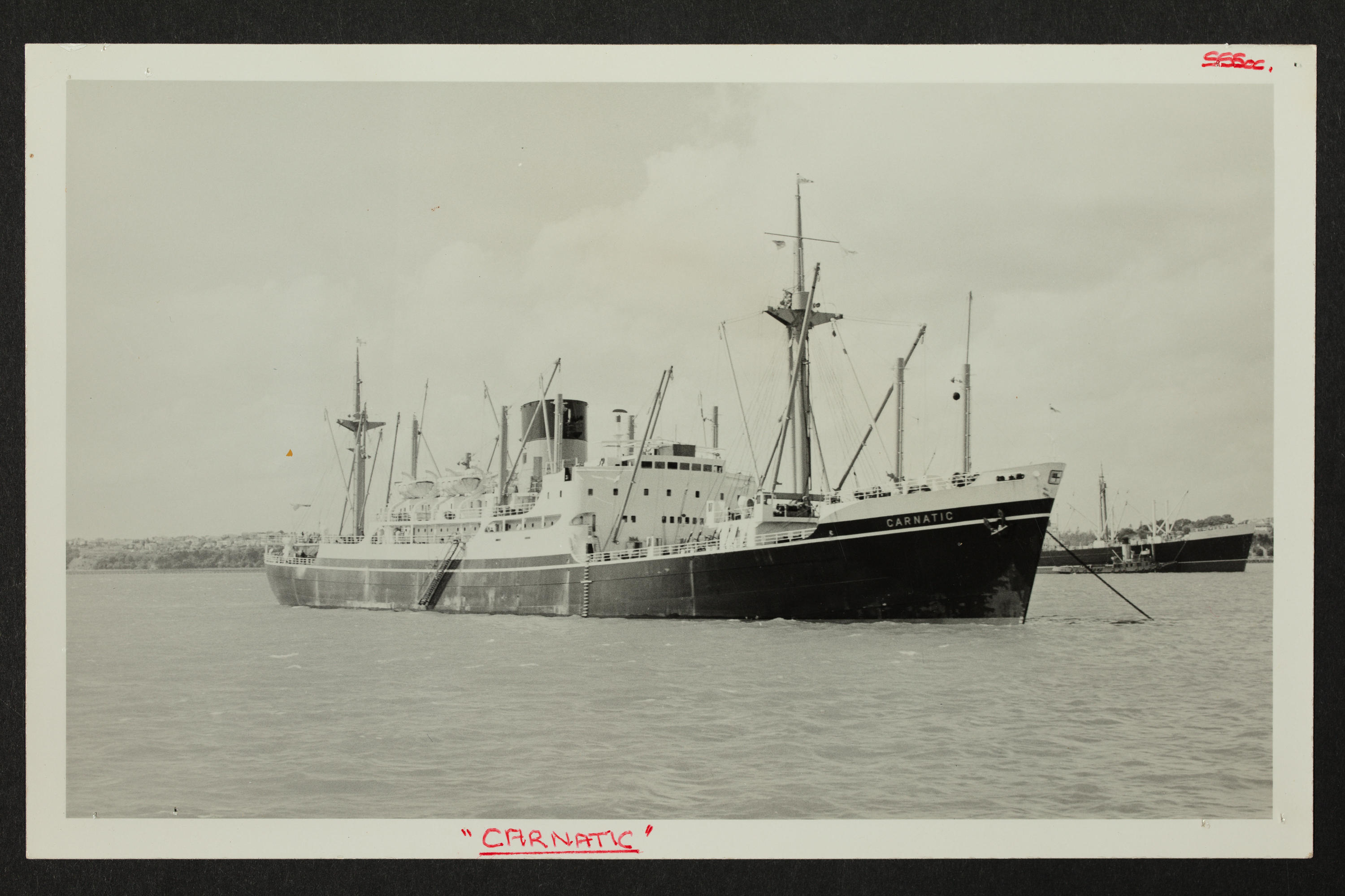 Photograph: CARNATIC, 1957 - New Zealand Maritime Museum