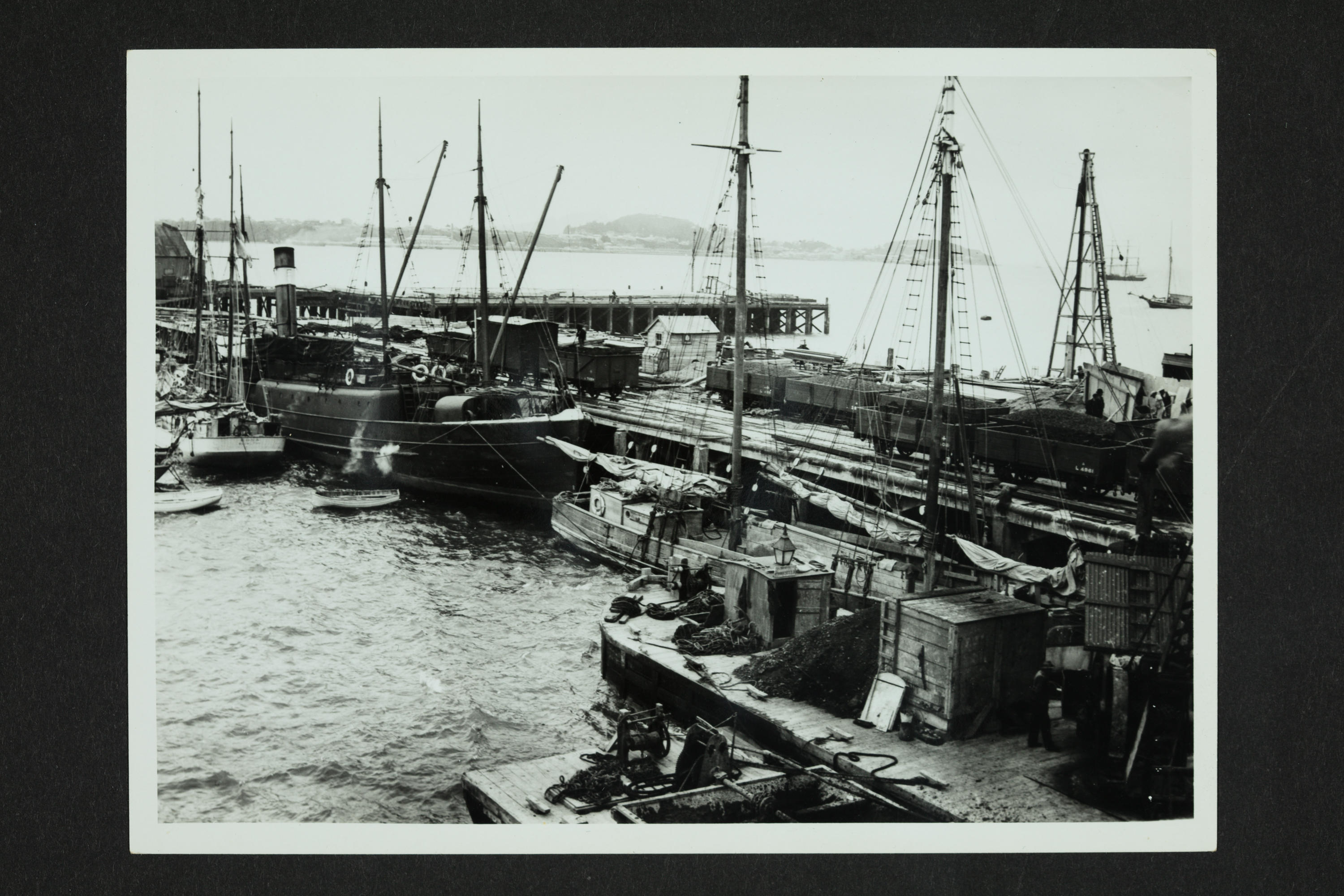 Photograph: Railway wharf, ketch EDNA and steamship GLENELG, 1905 - New ...