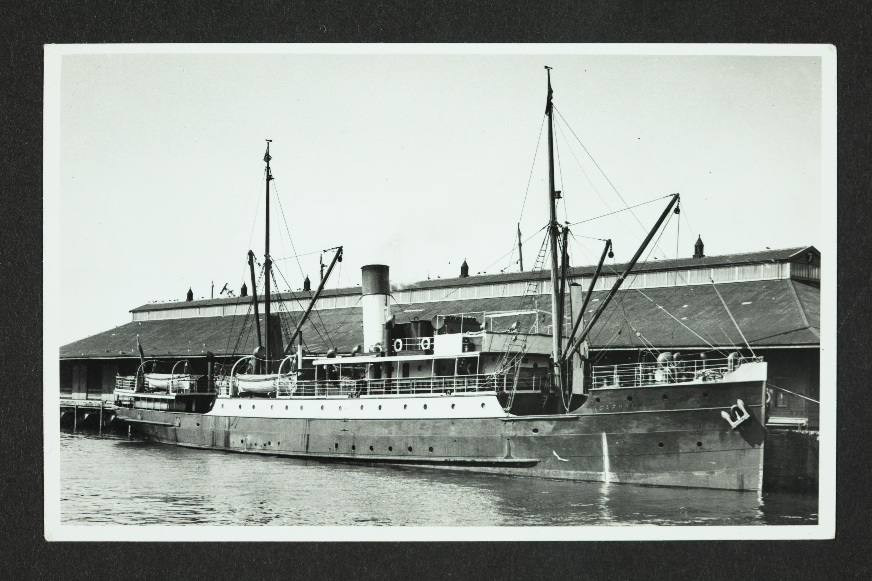 Photograph: NGAPUHI at wharf - New Zealand Maritime Museum