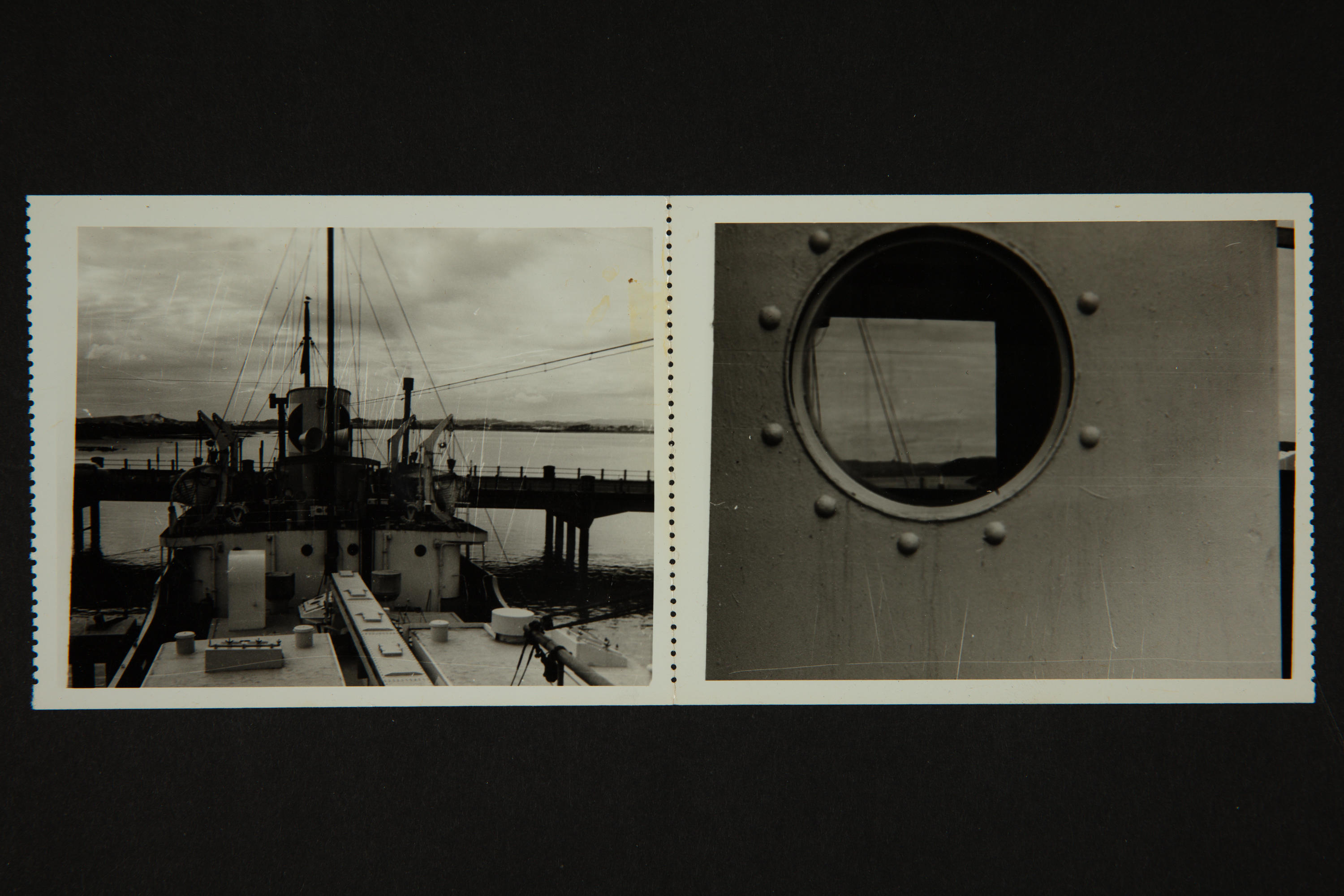 Photographs: Deck and porthole of unidentified ship [WESTPORT?] - New ...