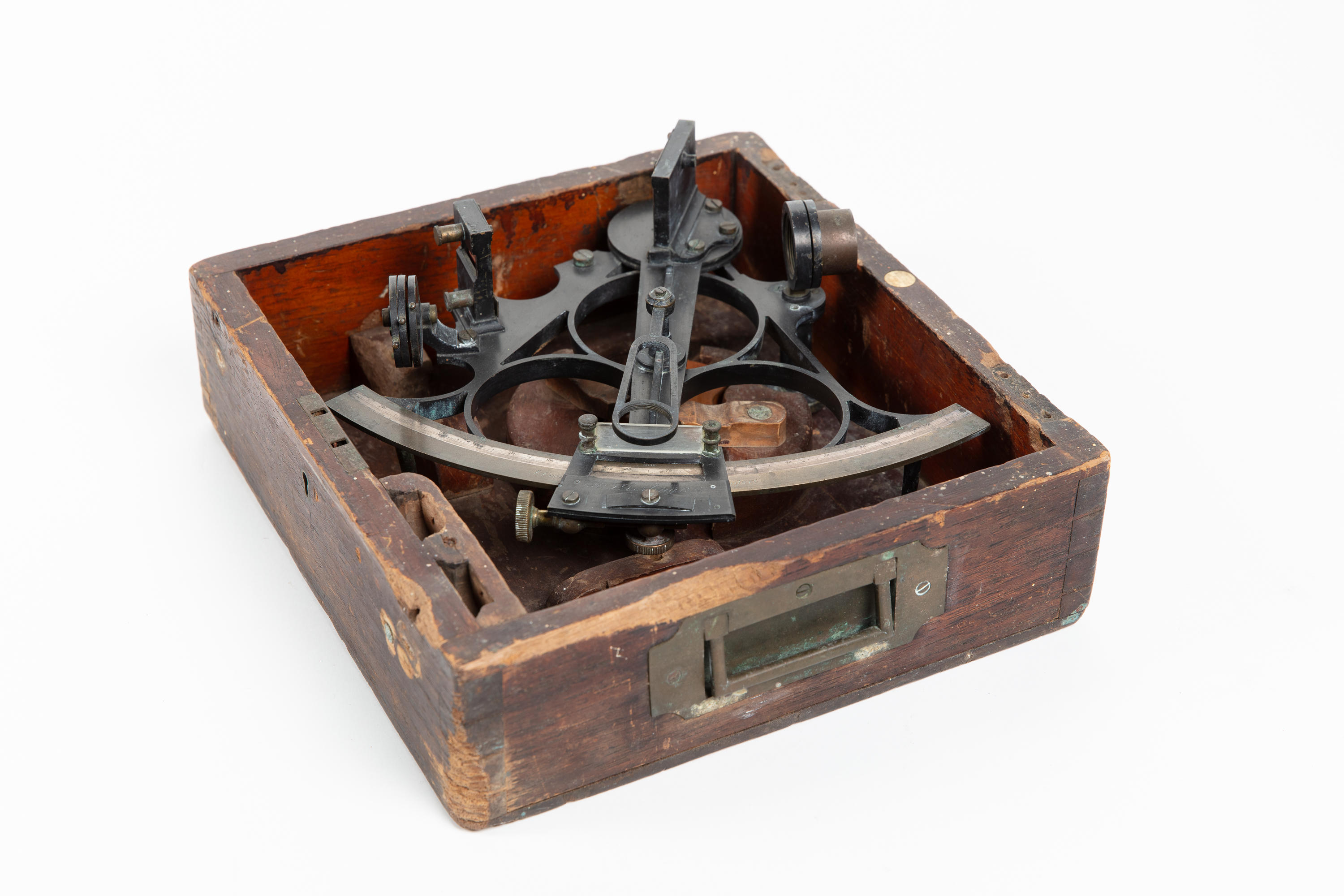 Sextant: Tri-circle frame sextant, once owned by H .T. Dorling, Royal ...