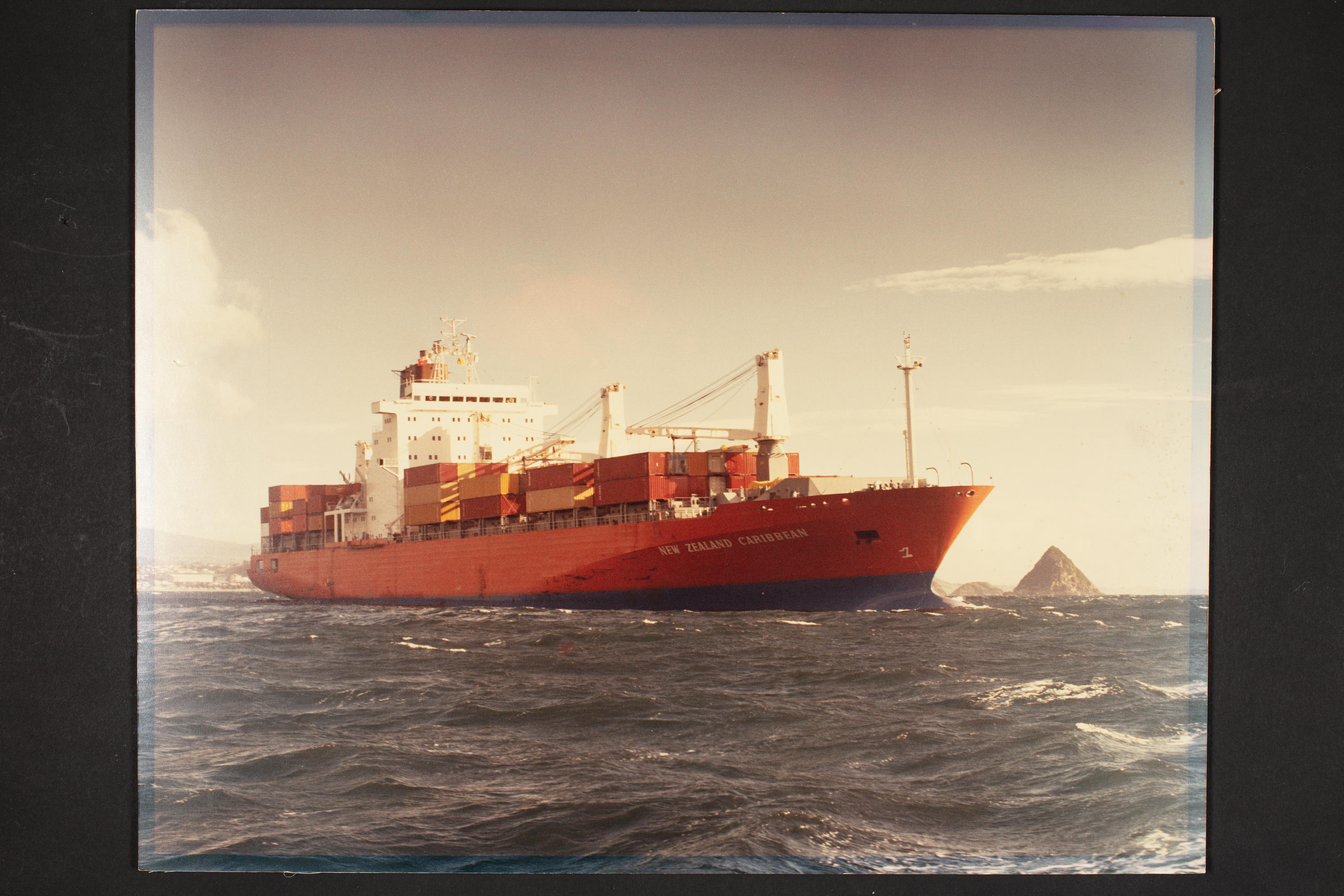 Photograph: Container ship NEW ZEALAND CARIBBEAN, Shipping Corporation ...